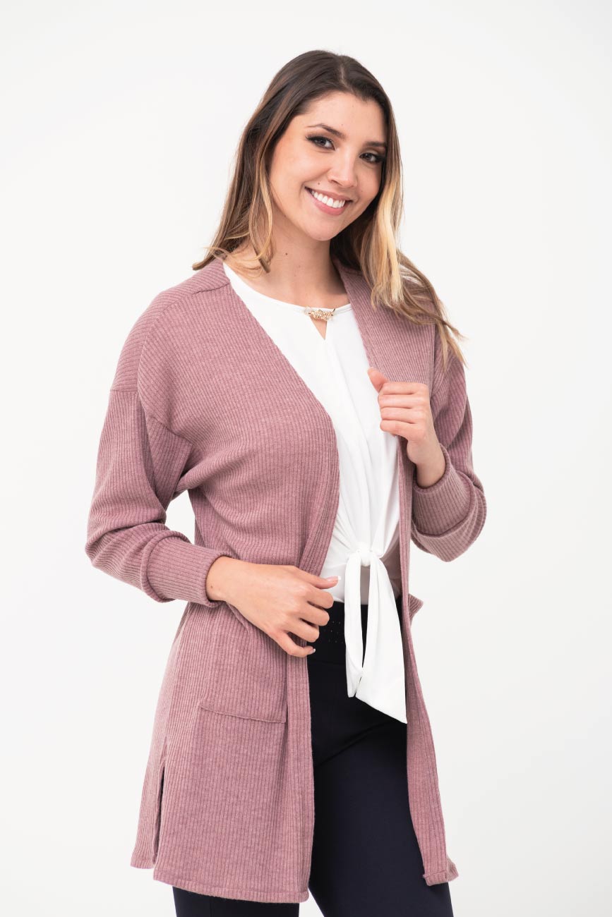 Ruana mujer manga larga unicolor Tienda en linea LyH